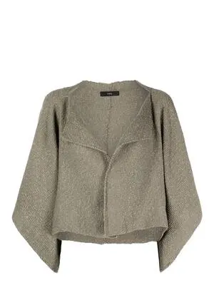 Voz Cropped Knitted Bolero - Grey
