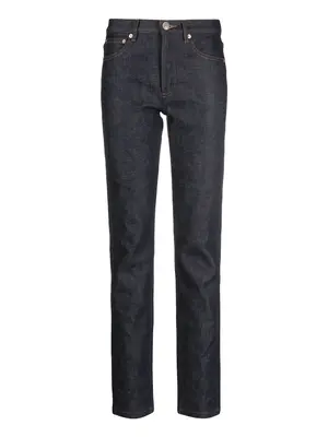 A.p.c. Contrasting-stitch Detail Jeans - Blue