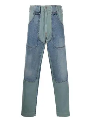 DIESEL® Diesel Two-Tone Straight-Leg Jeans