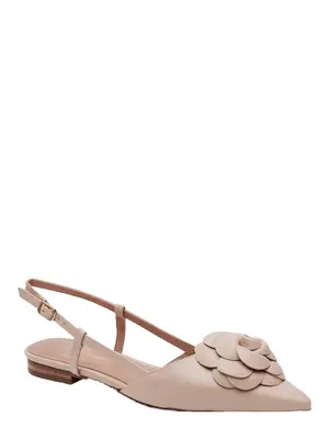 Linea Paolo Linea Paolo Cammy Slingback Pointed-Toe Flats Blush Pink
