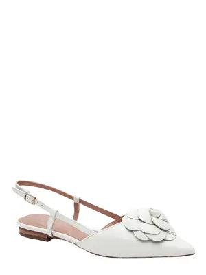 Linea Paolo Linea Paolo Cammy Slingback Pointed-Toe Flats Eggshell