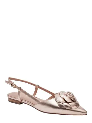 Linea Paolo Linea Paolo Cammy Slingback Pointed-Toe Flats Rose Quartz