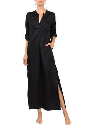 EVERYDAY RITUAL Cotton Caftan - Black