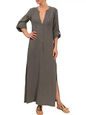 EVERYDAY RITUAL Cotton Caftan Military