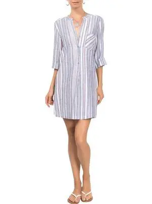 EVERYDAY RITUAL Claudine Cotton Tunic - Chesapeake Stripe