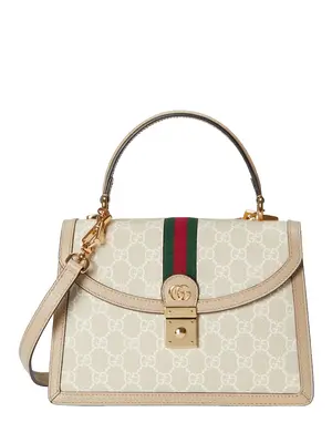 Gucci Ophidia Medium Top Handle Bag White