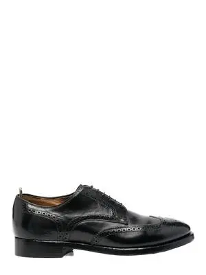 Officine Creative Brogue-detail Lace-up Shoes - Black