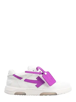 Off-White Off-White Out Of Office Leather Trainer Sneakers White Fuschia