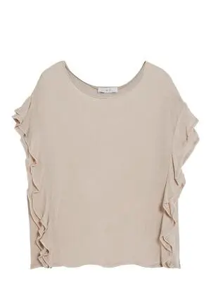 IRO PARIS Dalia Ruffled Tencel™-blend Jersey Top - Beige
