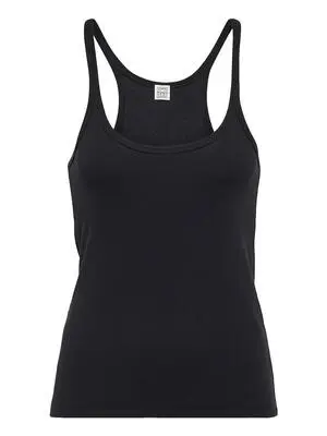 TOTÊME Cotton-Blend Racerback Tank Top