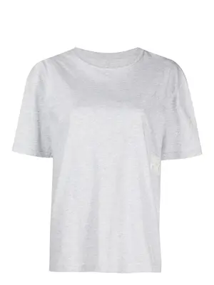 Alexander Wang Alexander Wang Logo-Print Cotton T-Shirt Grey