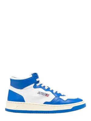 AUTRY Contrast-paneled Hi-top Sneakers - Blue