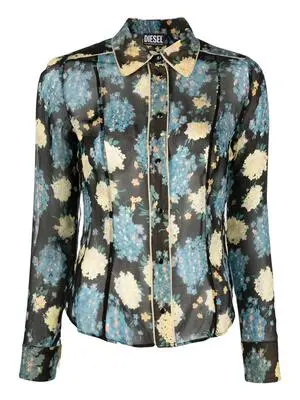 DIESEL Floral-Print Shirt