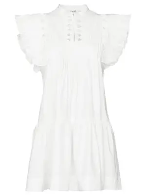 SEA Ruffle-Sleeve Cotton Dress