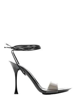 GIANVITO ROSSI 100mm Tie-fastening Sandals - Black