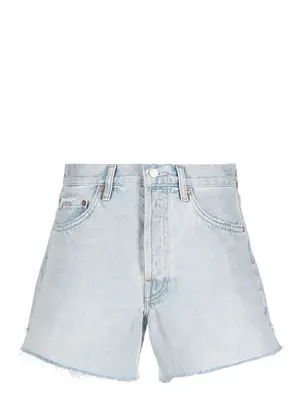 AGOLDE AGOLDE Frayed-Edge Denim Shorts