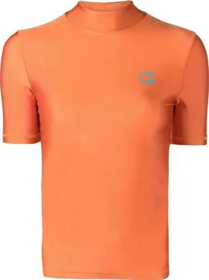 Coperni Logo-print Mock-neck T-shirt - Orange
