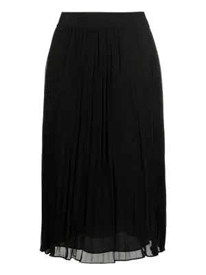 Dkny Chiffon Midi Skirt - Black