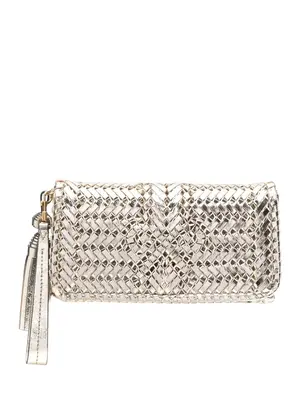 ANYA HINDMARCH Neeson Leather Clutch - Gold