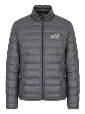 EA7 EA7 Packable Core Identity Puffer Jacket Gray