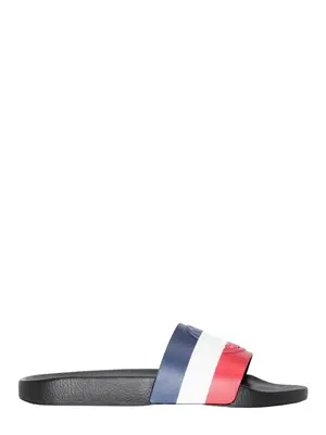 Moncler Moncler Basile Striped Slides Blue