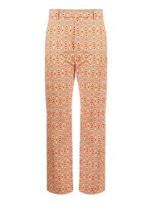COLVILLE Colville Abstract-Print Trousers