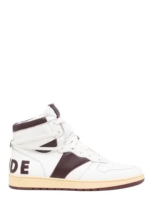 Rhude Logo High-top Sneakers - Red