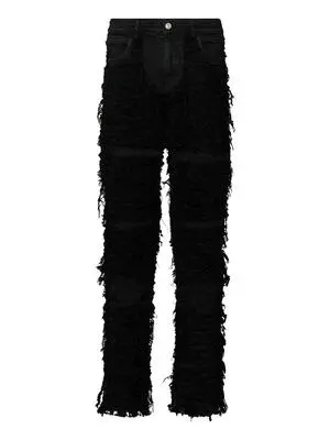 1017 Alyx 9sm Distressed Straight-leg Jeans - Black