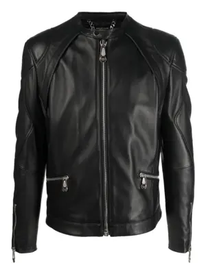 PHILIPP PLEIN Philipp Plein Zip-through Biker Jacket