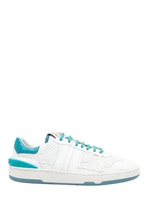 LANVIN Perforated-panel Leather Sneakers - White