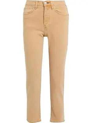 Rag & Bone Maya Cropped Slim-leg Jeans - Sand