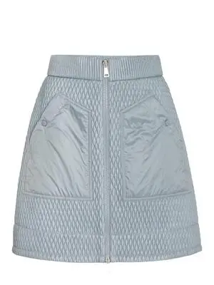 Moncler Quilted Mini Skirt - Blue