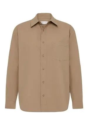Matteau The Relaxed Button-front Shirt - Stone