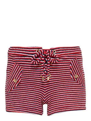 Melissa Odabash Shelly Striped Shorts - Red
