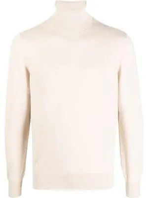 Brunello Cucinelli Funnel Neck Cashmere Jumper - Neutrals