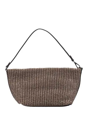 Brunello Cucinelli Raffia-effect Shoulder Bag - Neutrals