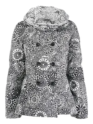10 CORSO COMO Paisley-print Puffer Jacket - Black