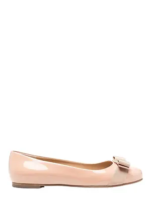 FERRAGAMO Varina Ballerina Shoes - Neutrals