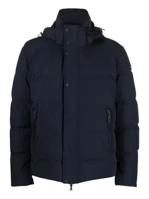 Paul & Shark Padded Hooded Jacket - Blue