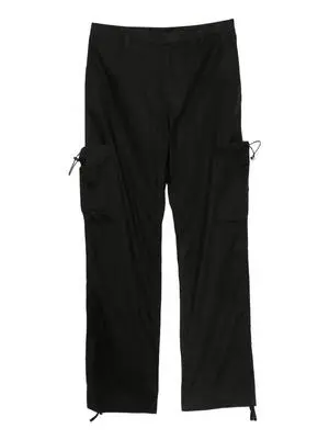 COUNTY OF MILAN Marcelo Burlon Logo Embroidery Cargo Pants - Black