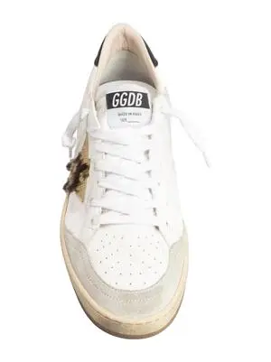 GOLDEN GOOSE Ball Star Low-top Sneakers - White/leopard