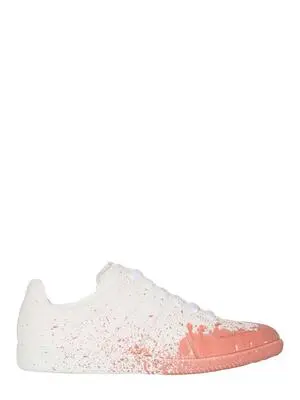 MAISON MARGIELA Replica Paint-splash Low-top Sneakers - White