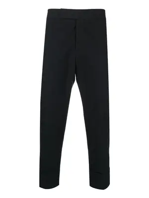 SAPIO Flap-pockets Cropped Trousers - Blue