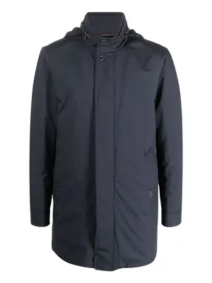 MOORER Bracci-skt Padded Coat - Blue