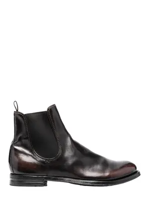 Officine Creative Leather Ankle Boots - Brown