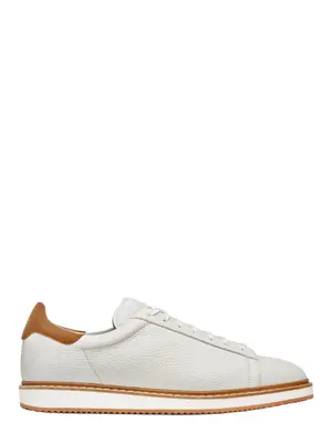 Brunello Cucinelli Contrast-trimmed Low-top Sneakers - White