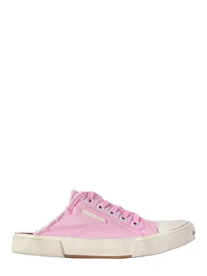 Balenciaga Paris High Distressed Slip-on Sneakers - Pink
