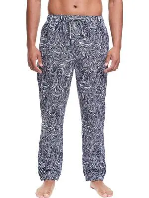 BOARDIES Forest Faces Drawstring Pants - Black White