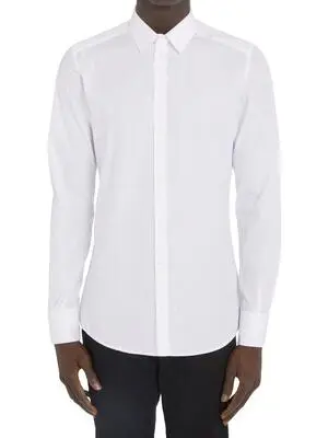 Dolce & Gabbana Cotton Button-up Shirt - Optical White