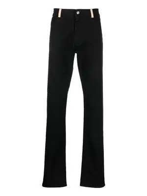 BILLIONAIRE Mid-rise Straight Leg Jeans - Black